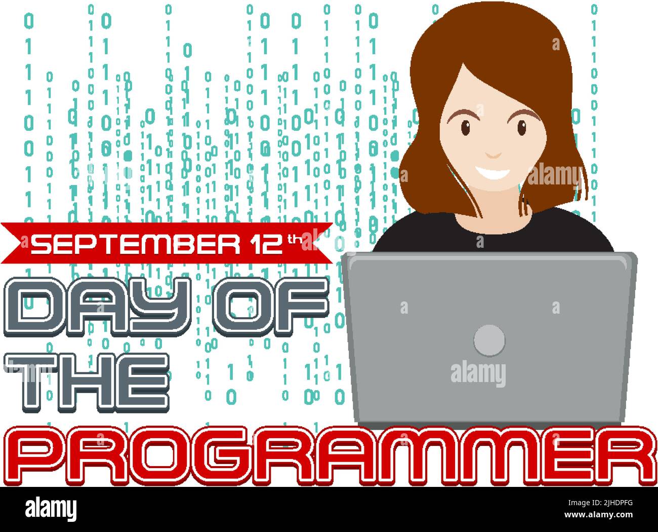 The Day of the Programmer Poster illustration Stock Vector Image & Art ...
