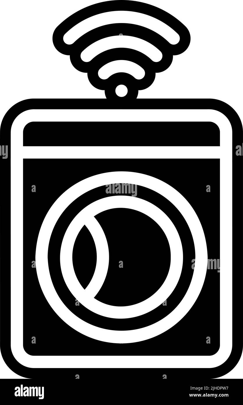 Smarthome washing machine Stock Vector Image & Art - Alamy