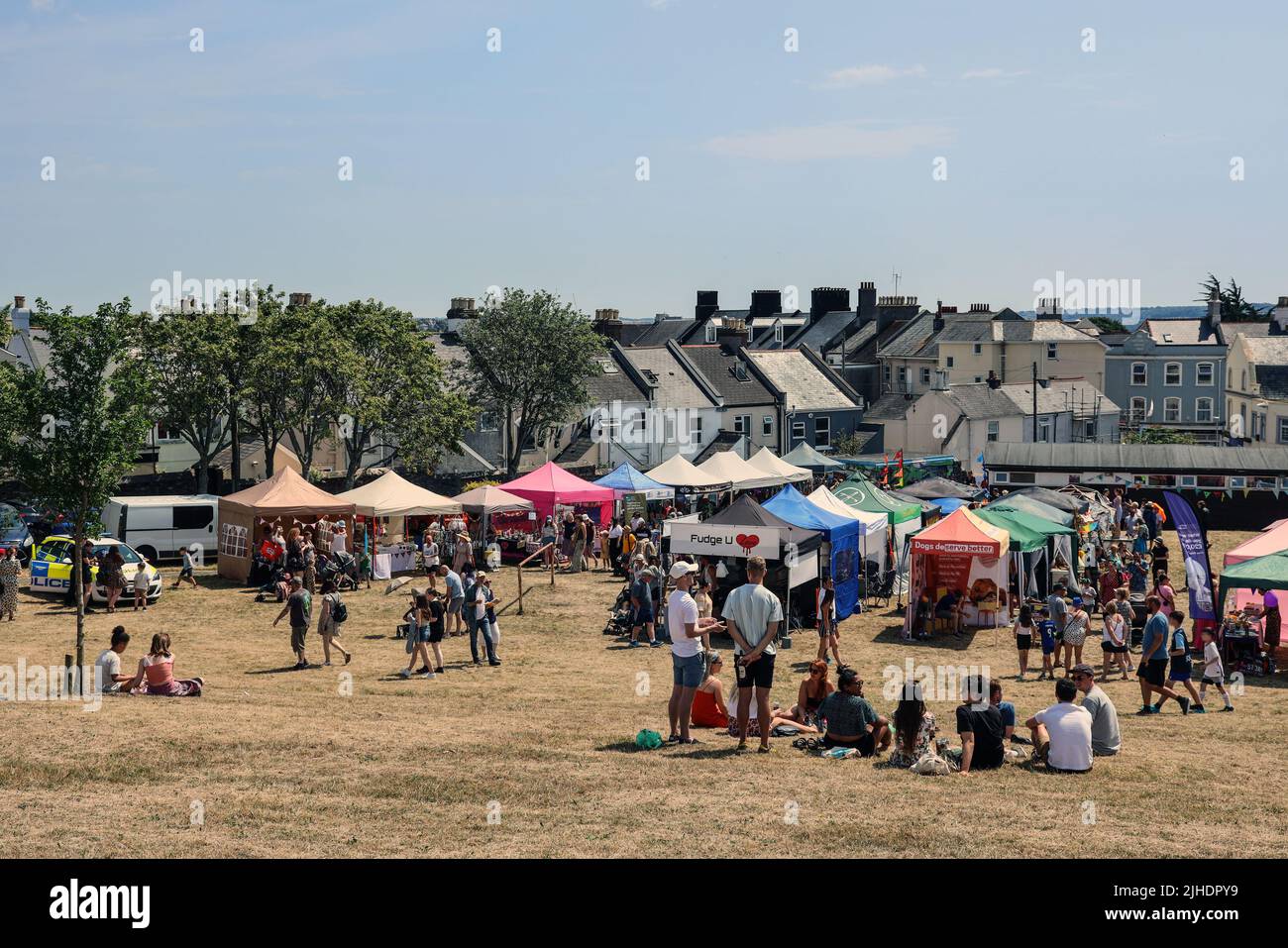 Stalls at Blockhouse Park as a part of the Stoke Village Fair and Fun ...