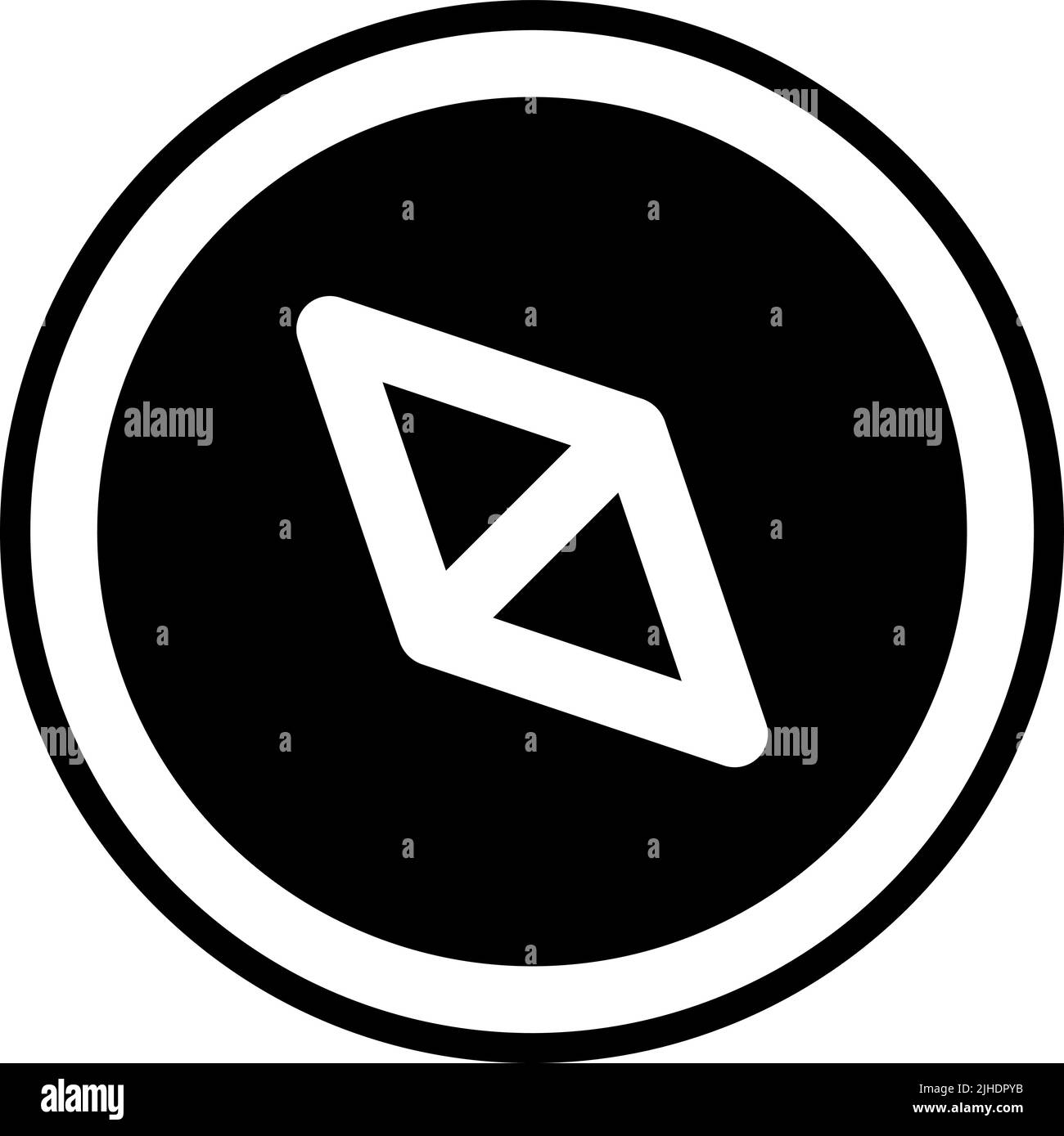 Navigation monitor map vector Black and White Stock Photos & Images - Alamy