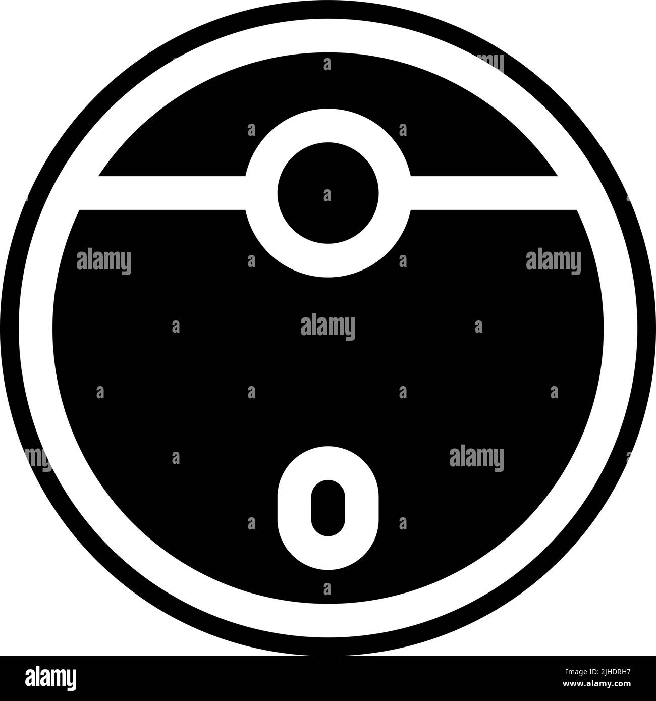 Domestic vacuum cleaner robot Black and White Stock Photos & Images - Alamy