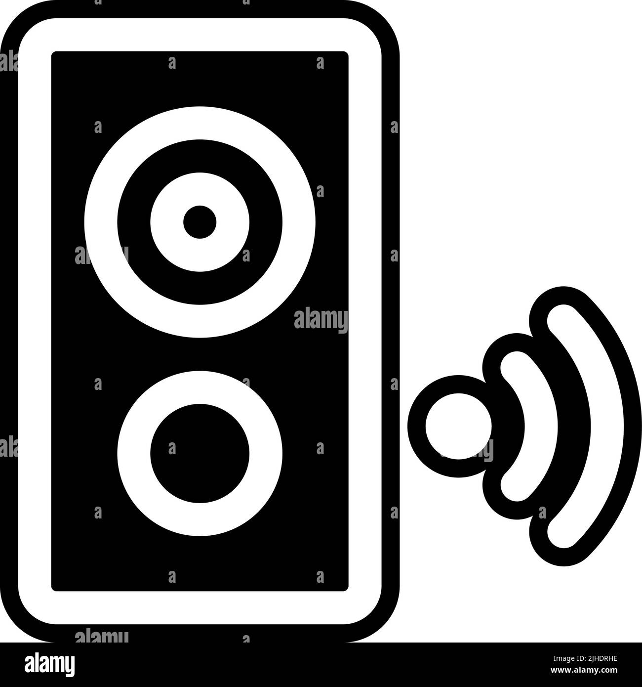 Speaker logo Black and White Stock Photos & Images - Alamy
