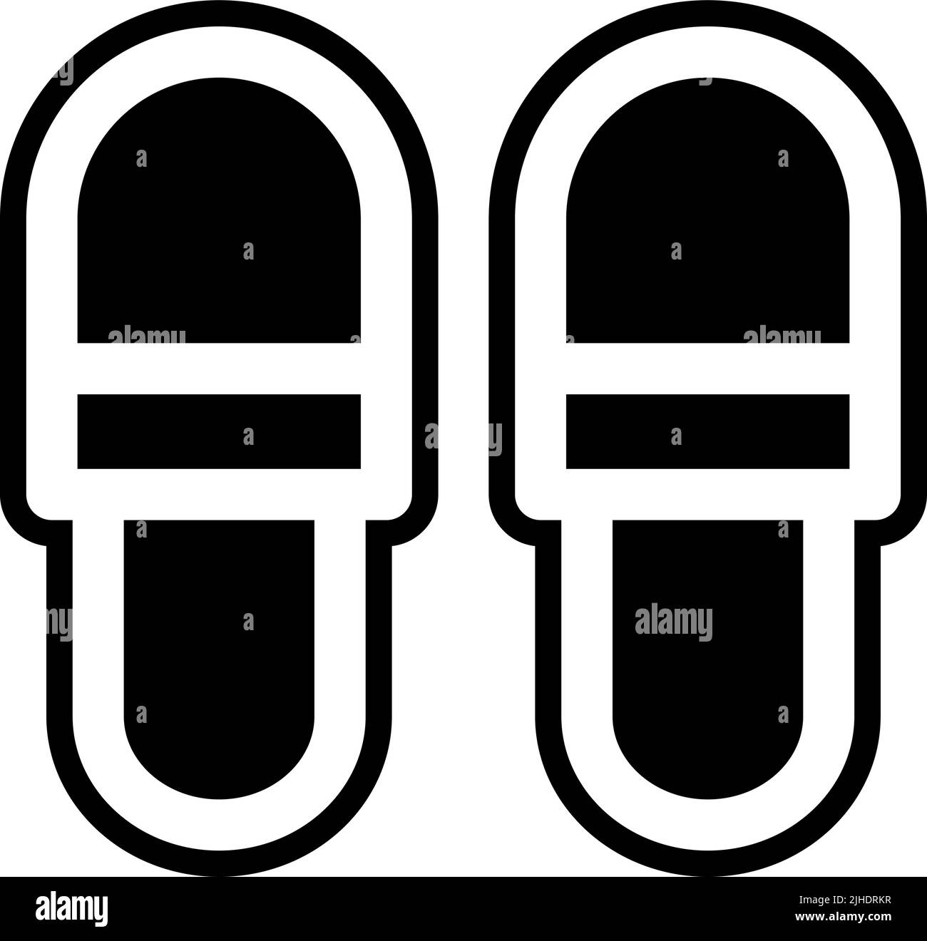 White spa slippers Stock Vector Images - Alamy