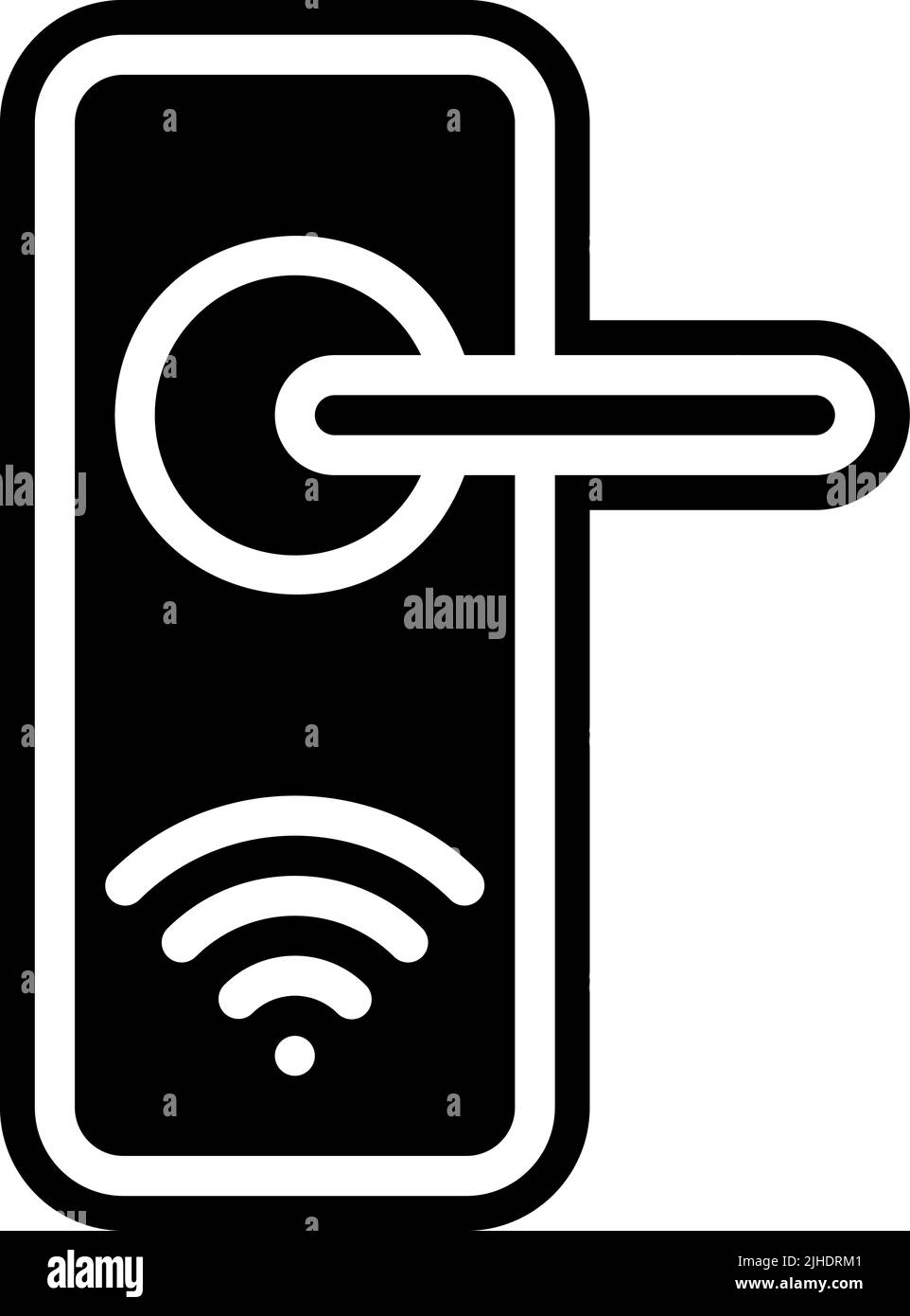 Smarthome door lock Stock Vector Image & Art - Alamy