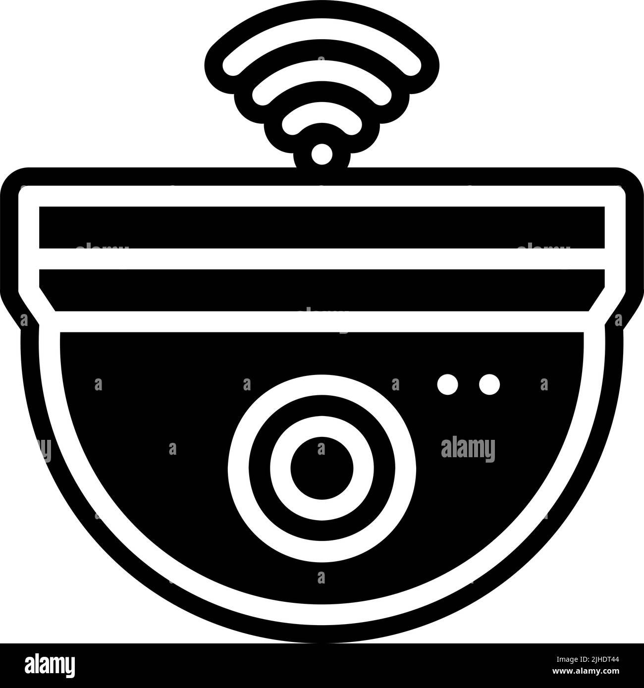 Cctv monitor linear icon Stock Vector Images - Alamy