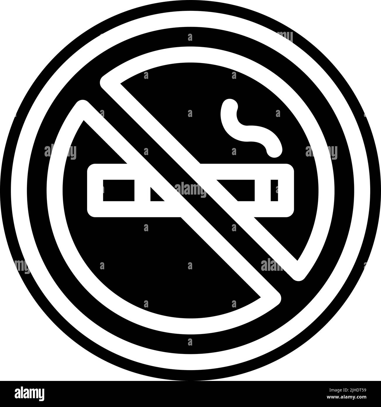 Smoking vector icon linear Black and White Stock Photos & Images - Alamy