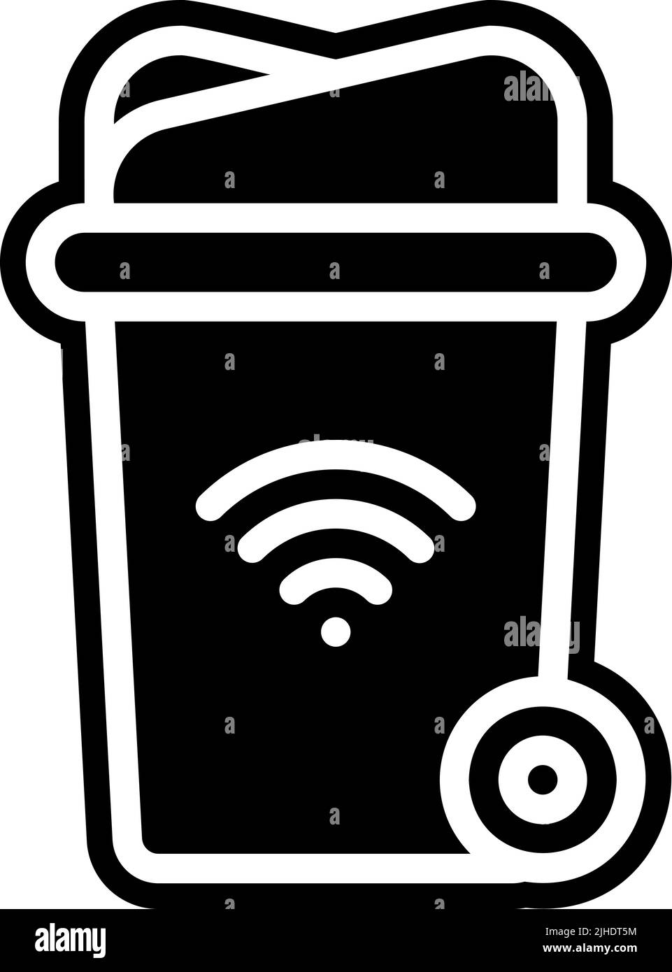 Smart garbage bin Stock Vector Images - Alamy