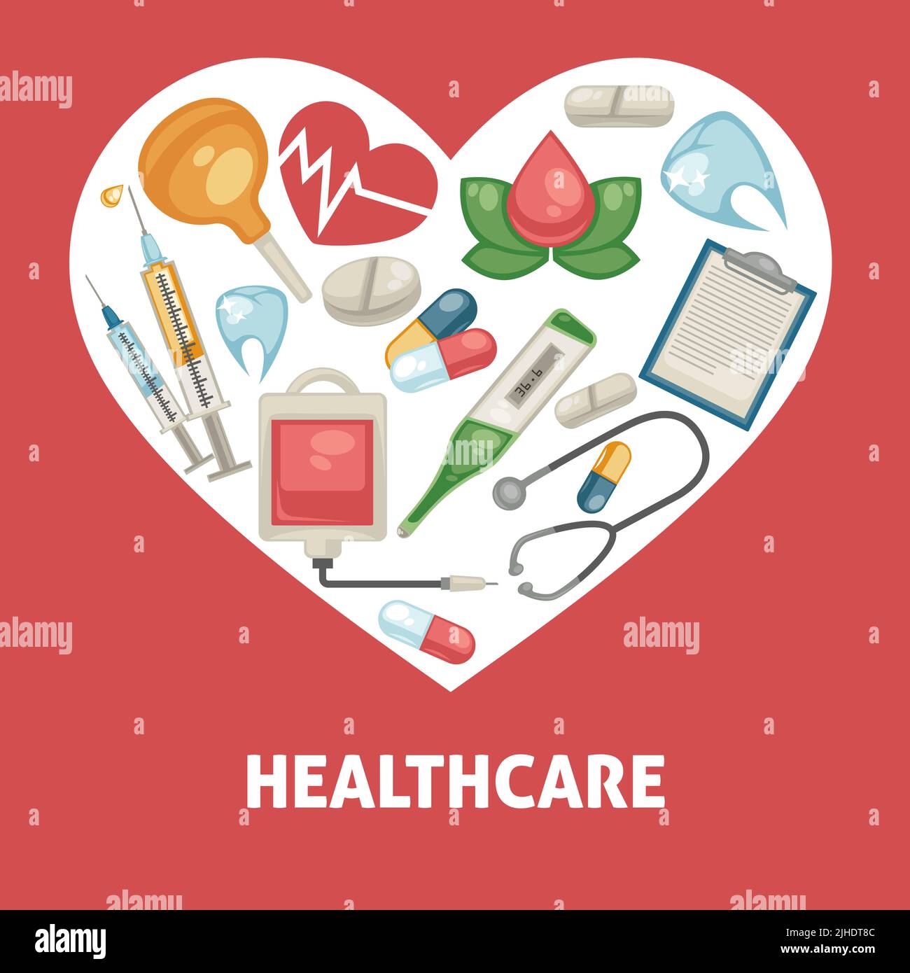 Pills and medical tools medicine treatment and healthcare medication ...