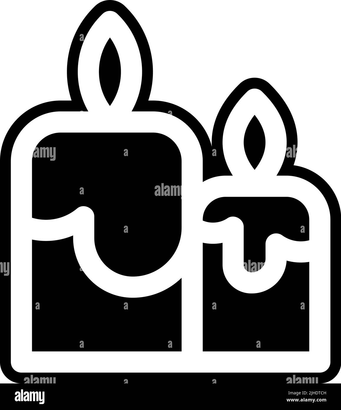 Spa scented candle cartoon Stock Vector Images - Alamy