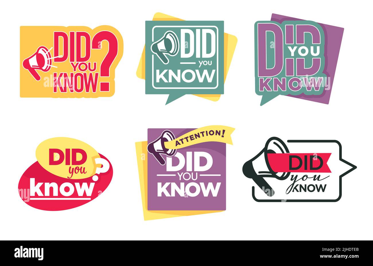 Question or interesting fact did you know isolated icon vector ...