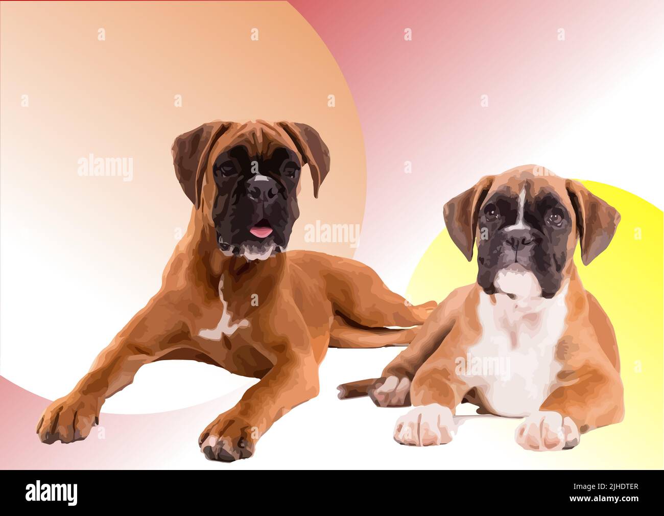 Beagle resting Stock Vector Images - Alamy