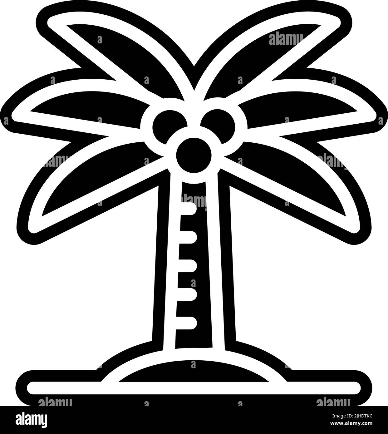 Palm tree grove in Black and White Stock Photos & Images - Alamy