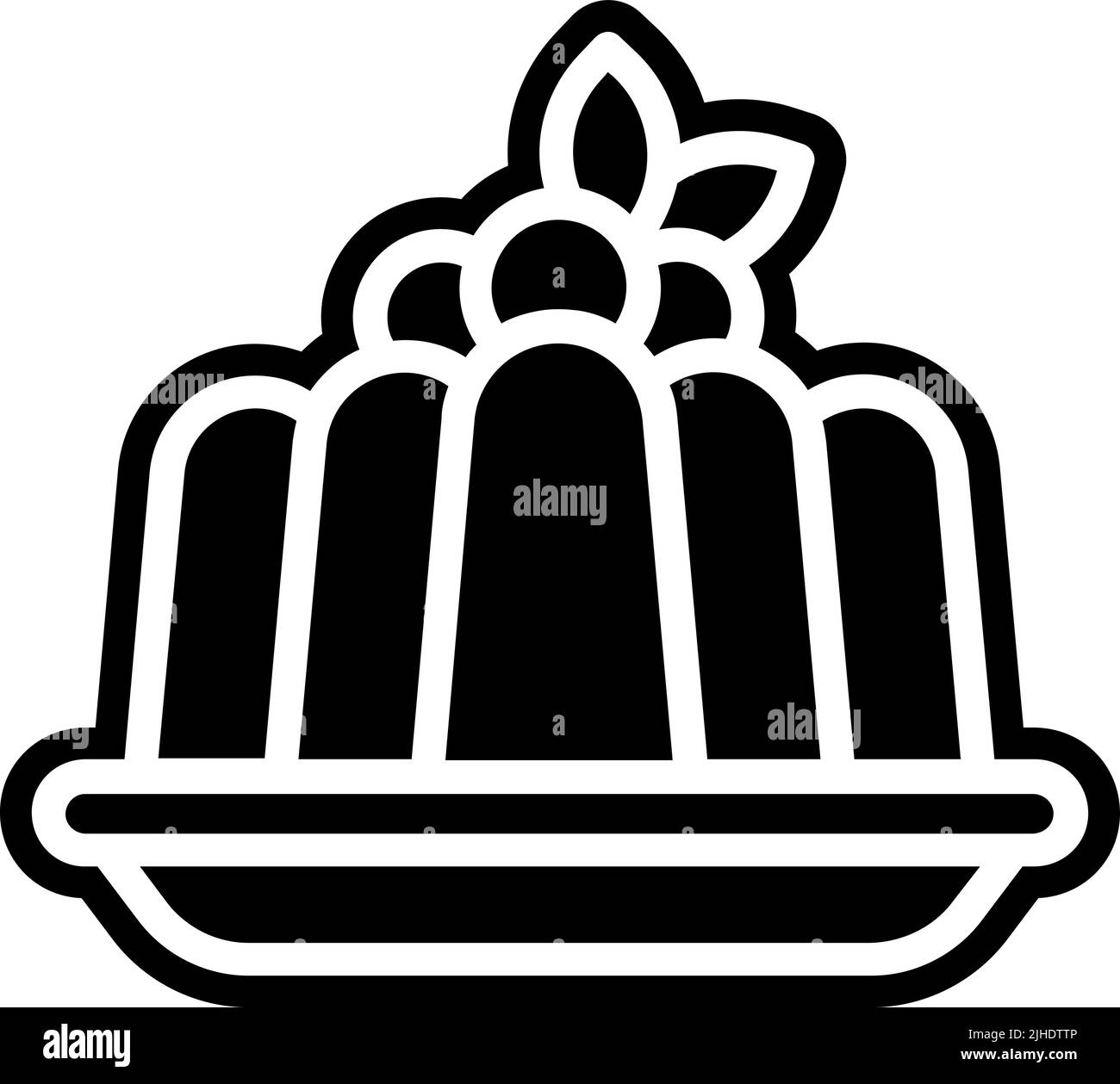 Strawberry jelly sweet Black and White Stock Photos & Images - Alamy