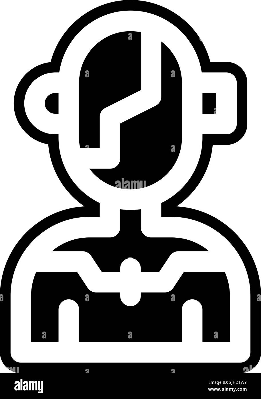 Cyborg mascot Black and White Stock Photos & Images - Alamy