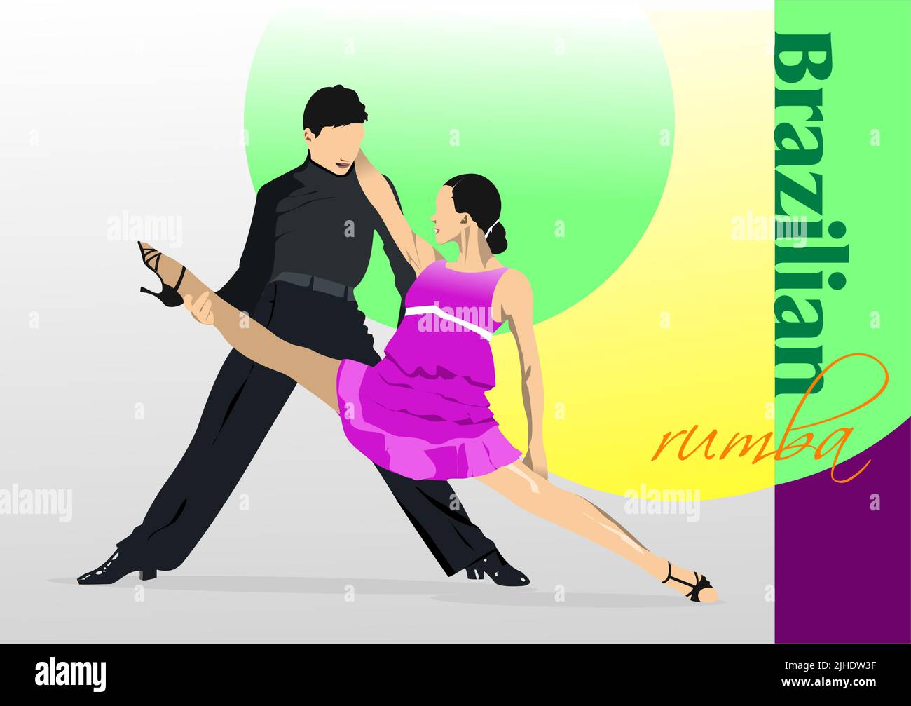 Dancers vector vectors hi-res stock photography and images - Alamy