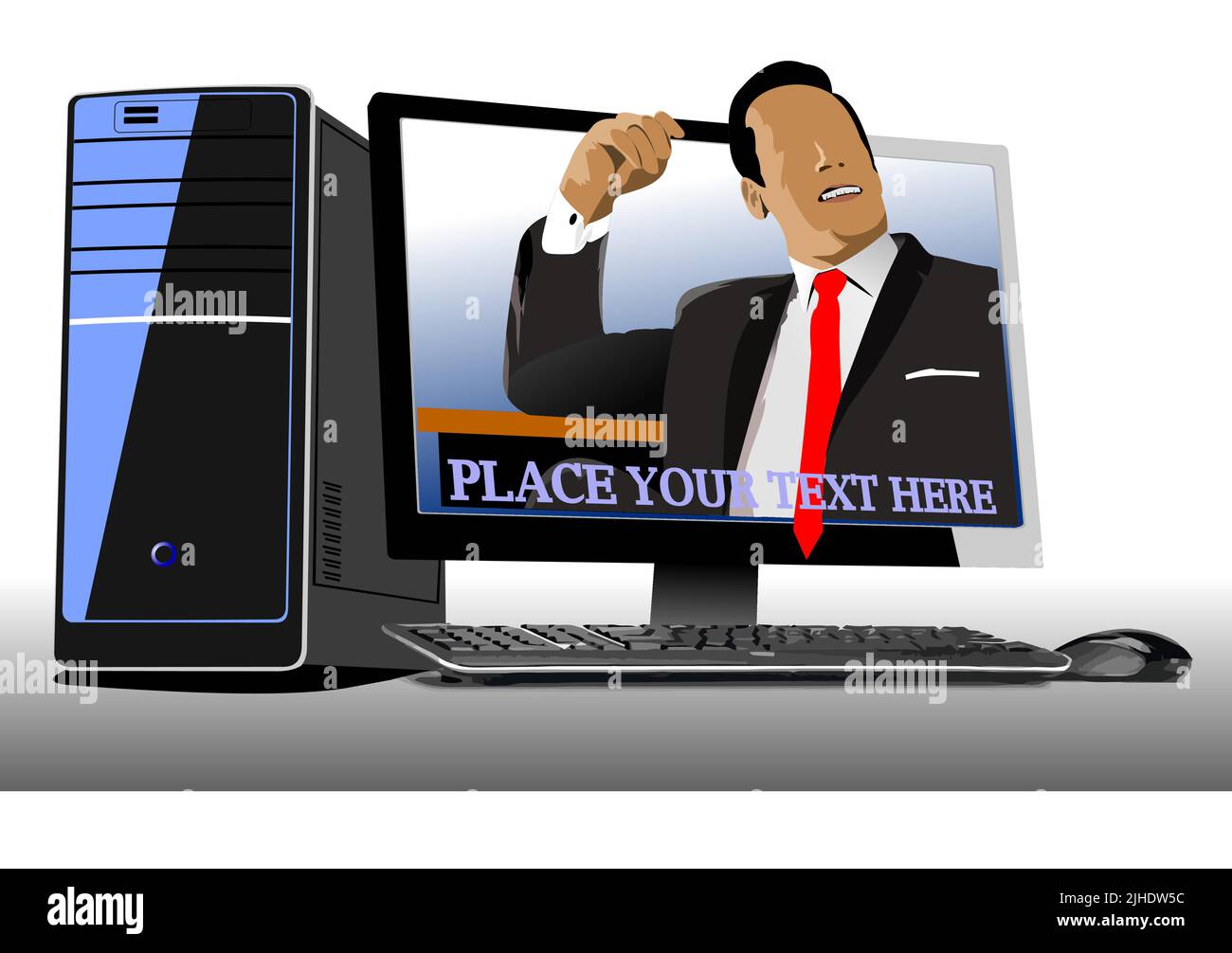 Someone speaking Stock Vector Images - Alamy