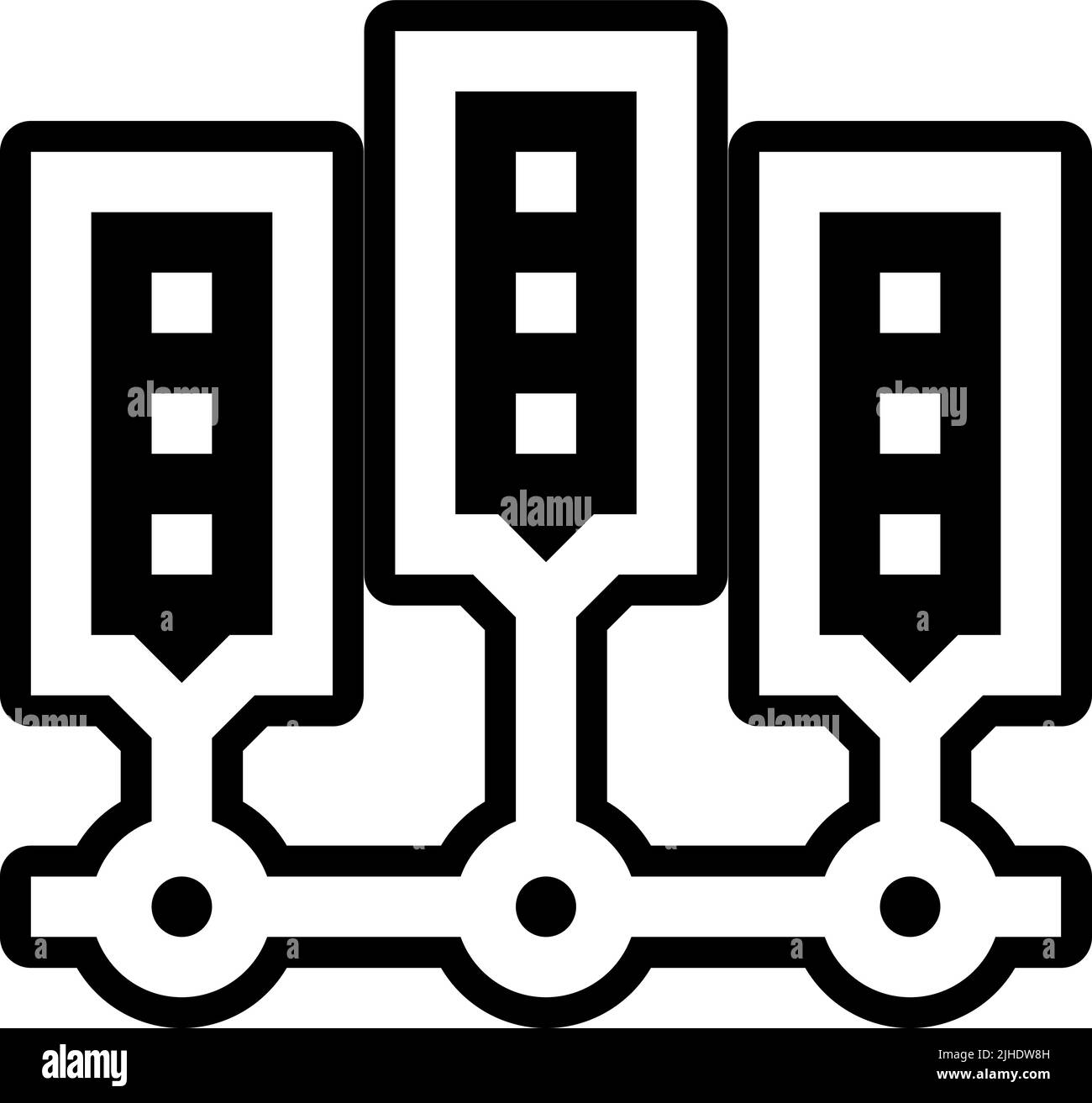 Flat scrum task board Stock Vector Images - Alamy