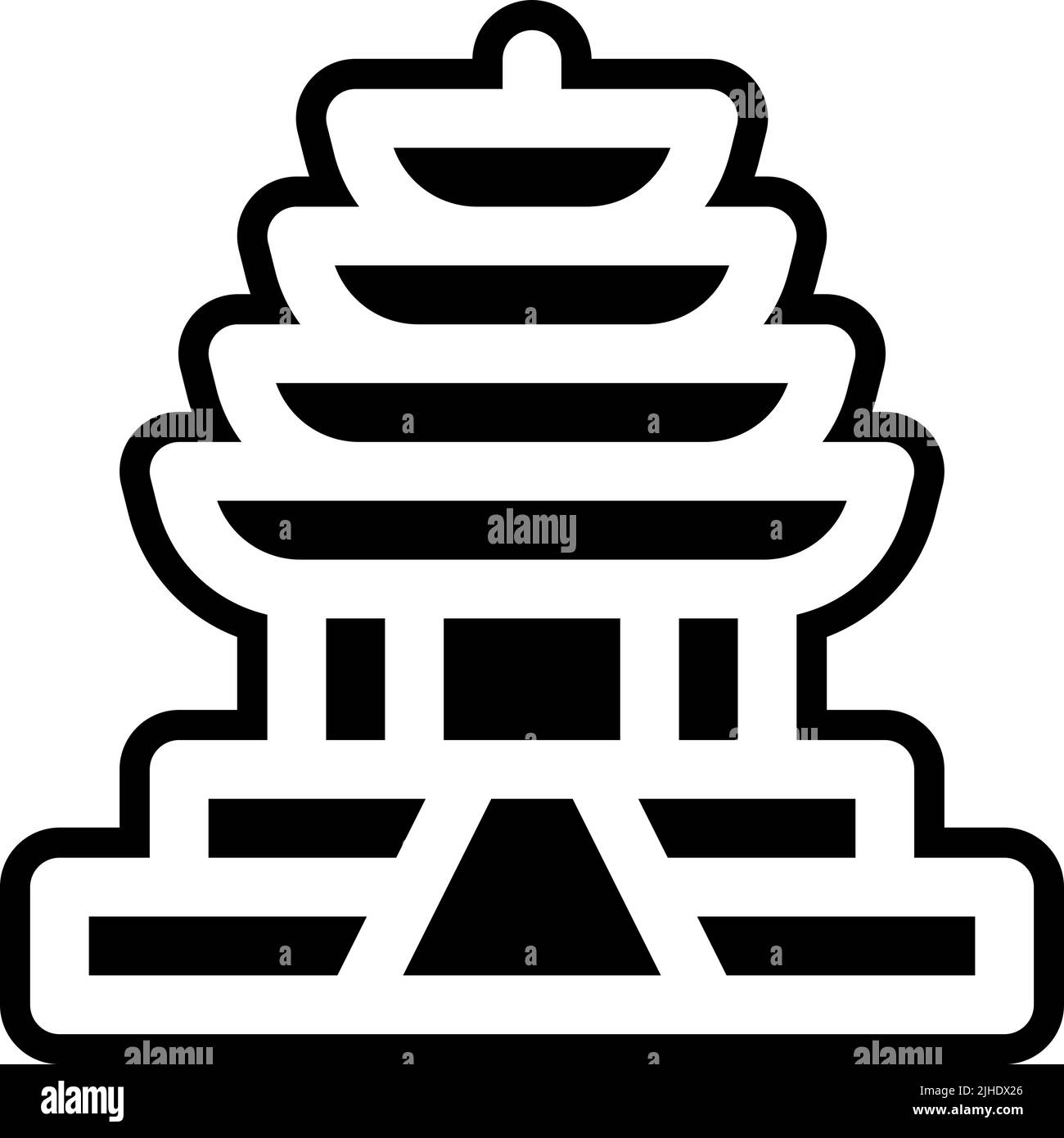 Temples nyatapola Stock Vector Image & Art - Alamy