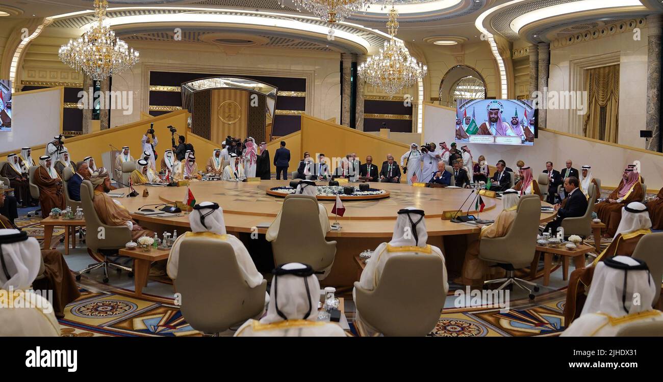 General view of ‘Security and Development Summit’ held in Jeddah, Saudi ...