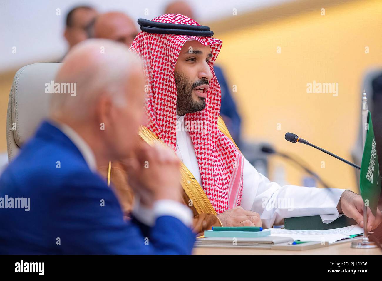 Saudi Arabia’s Crown Prince Mohammed bin Salman Al Saud (known as MBS ...
