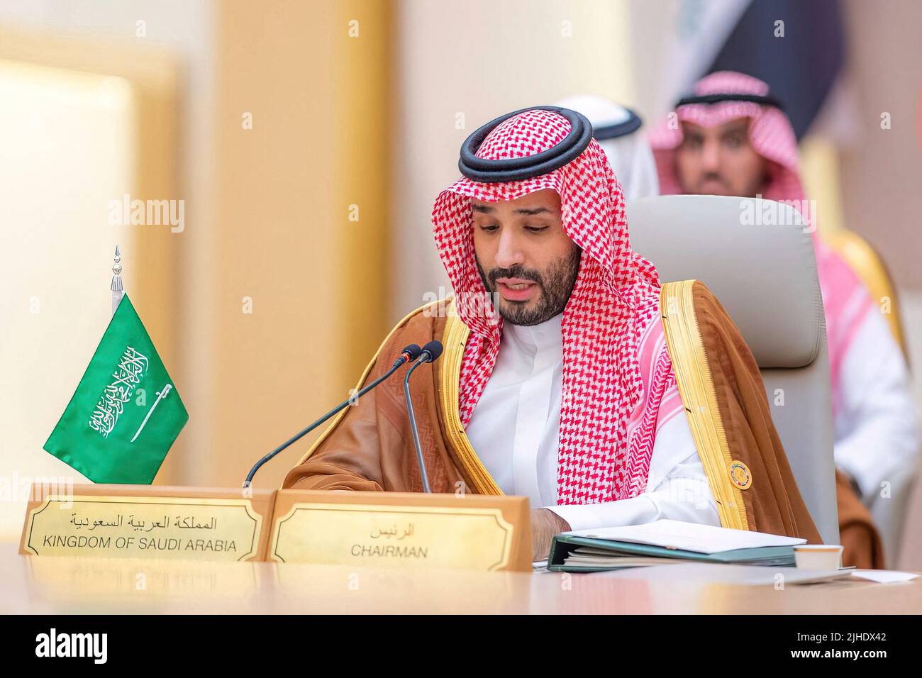 Saudi Arabia’s Crown Prince Mohammed bin Salman Al Saud (known as MBS) seen during ‘Security and ...