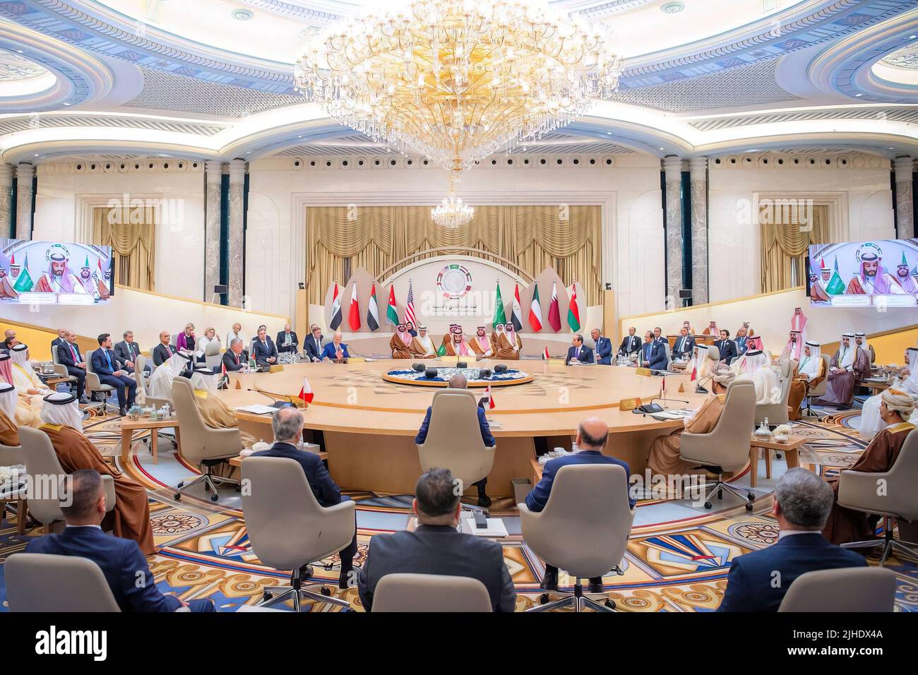 General view of ‘Security and Development Summit’ held in Jeddah, Saudi ...