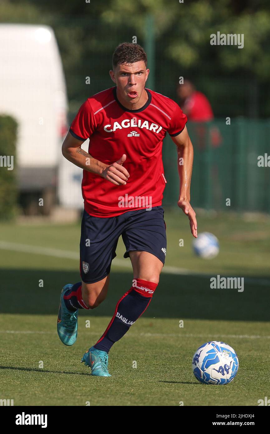 Assemini, Italy. 17th July, 2022. Franco Carboni (Cagliari) during the ...