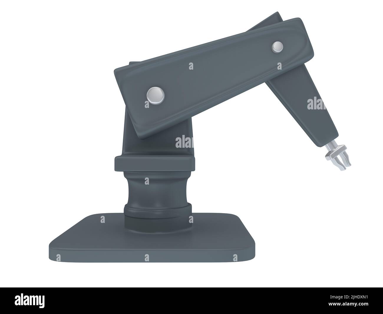 3d render illustration of robotic arm isolated on white Stock Photo - Alamy