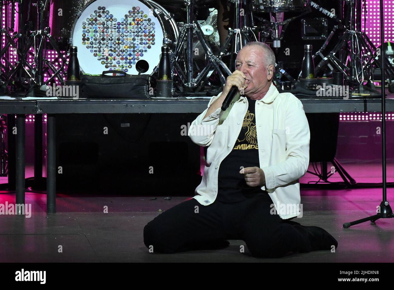 Simple Minds during the 40 Years Of Hits Tour, 17th July 2022, at ...