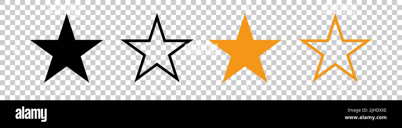 Various star icon set. Editable vector Stock Vector Image & Art - Alamy