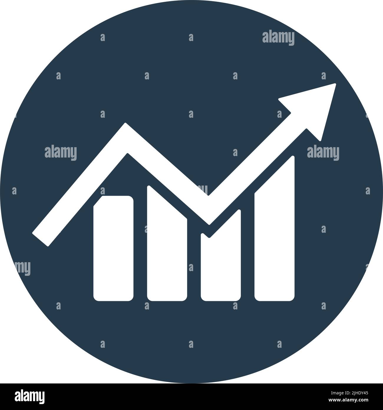 Bar chart button. Chart symbol. Editable vector Stock Vector Image ...