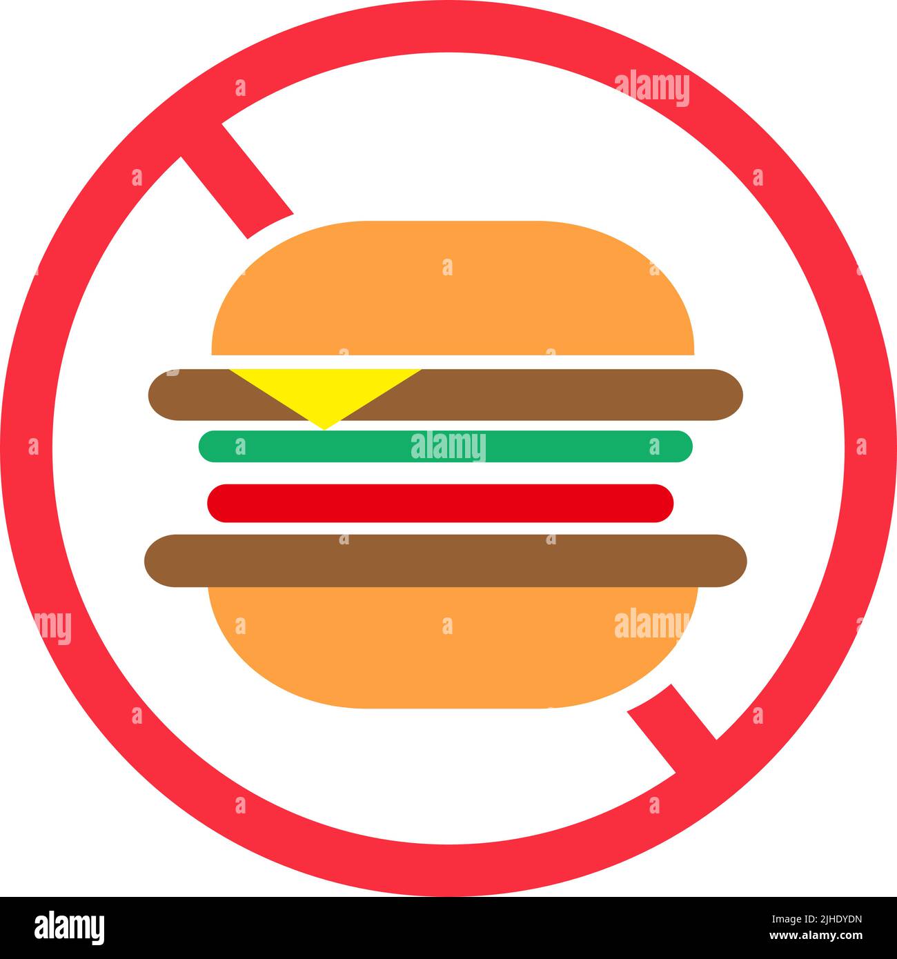 No food allowed. No food. No bring your own food. Editable vector Stock ...