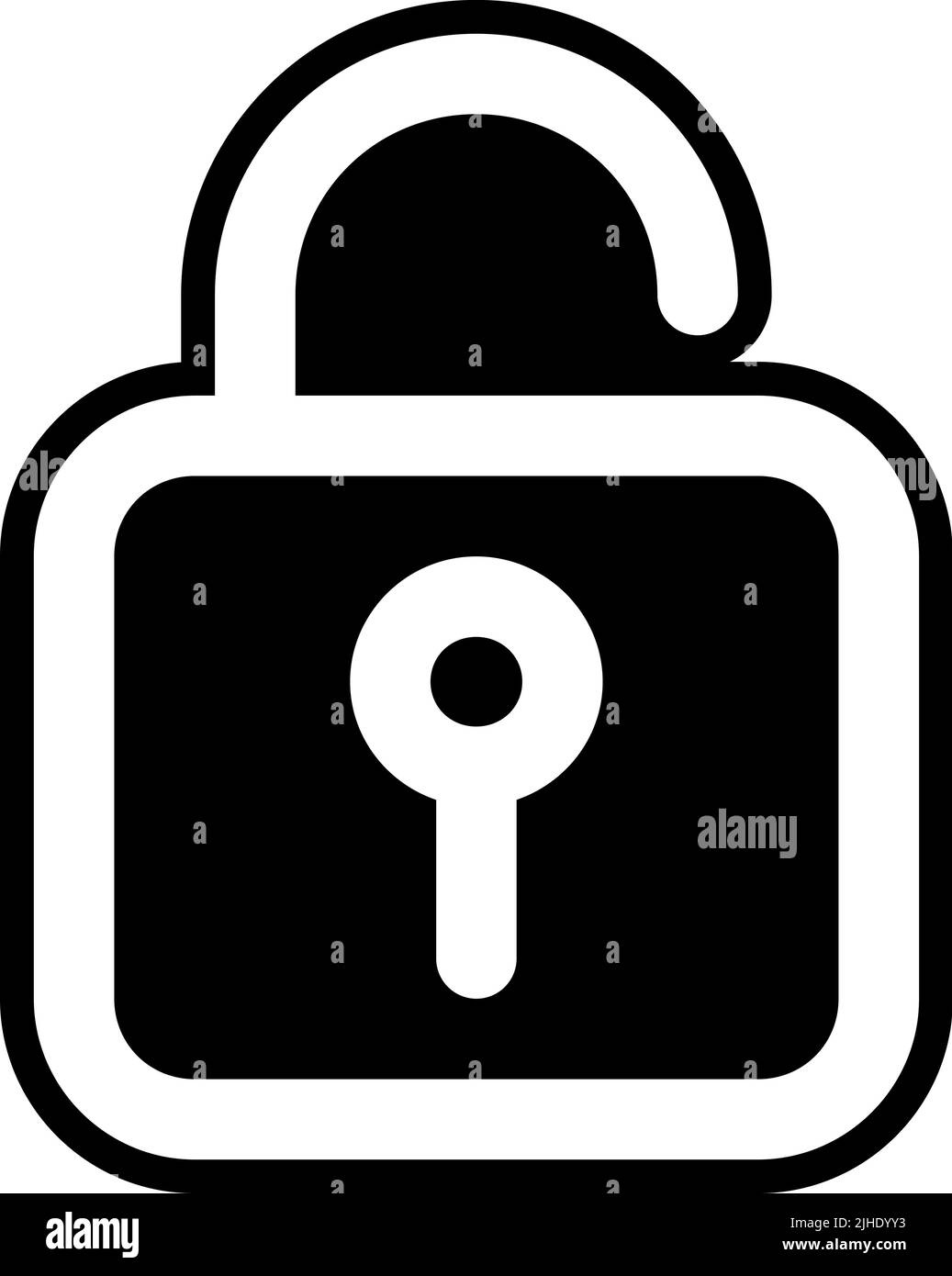 Lock icon transparent Black and White Stock Photos & Images - Alamy