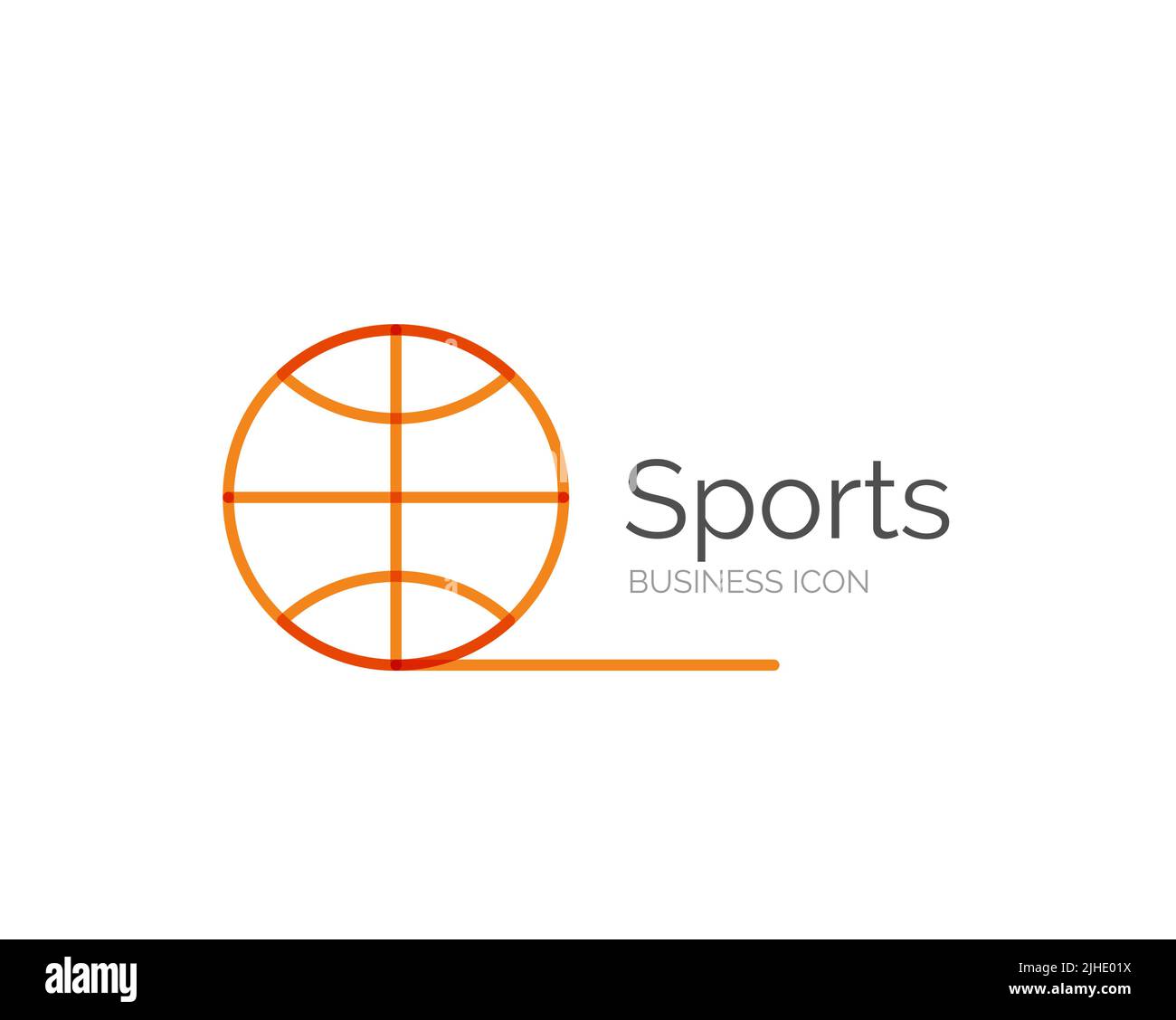 Minimal basketball logo hi-res stock photography and images - Alamy