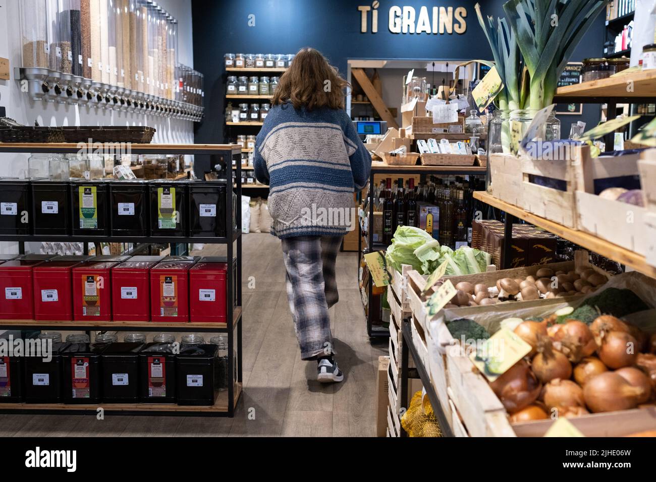 Supermarket in Maurepas district, Rennes, France Stock Photo - Alamy