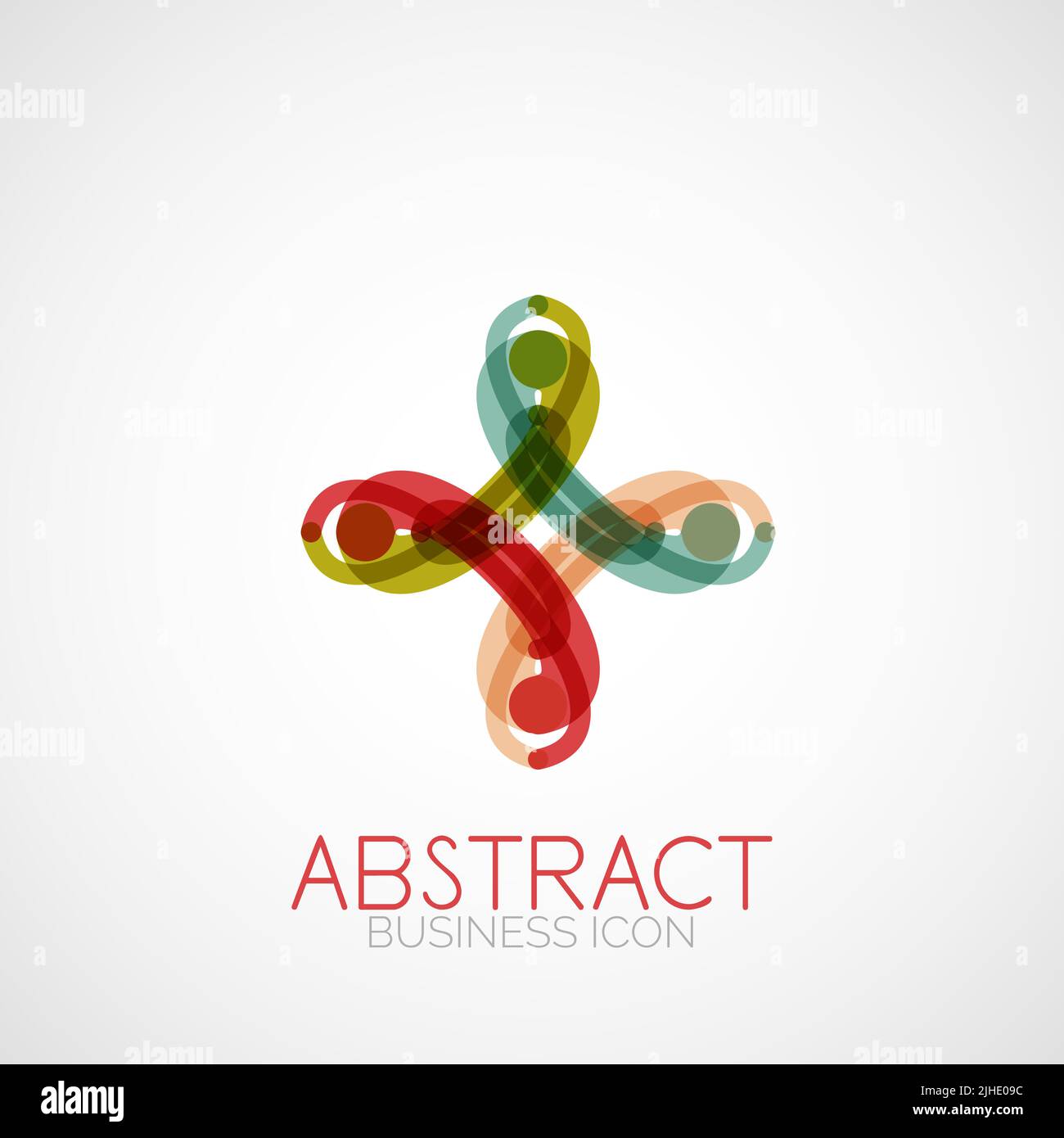 Symmetric abstract geometric shape, business symbol or logo design ...