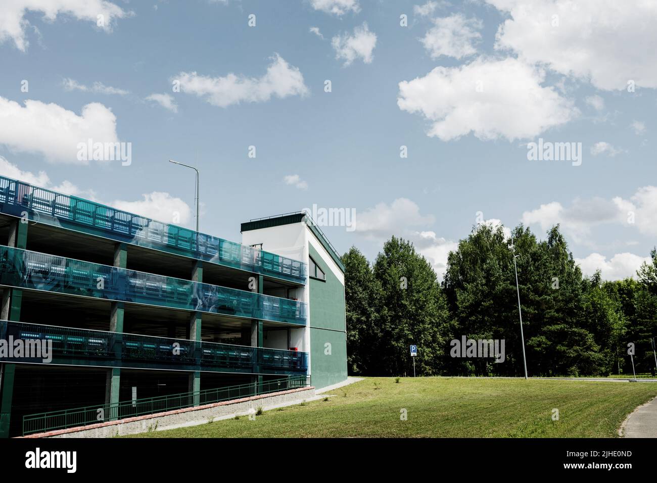 multi levels parking lot building in sunny day Stock Photo - Alamy