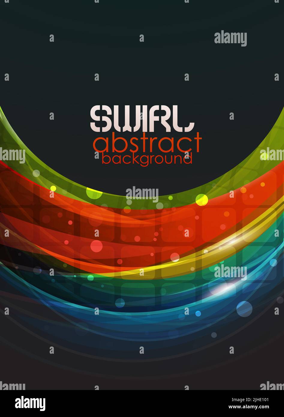 Abstract swirl motion background for your design. Made of glass round ...