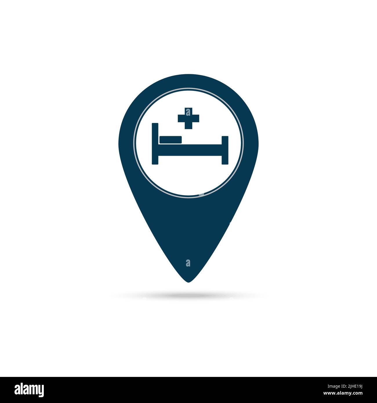 Hospital location concept map Stock Vector Images - Alamy