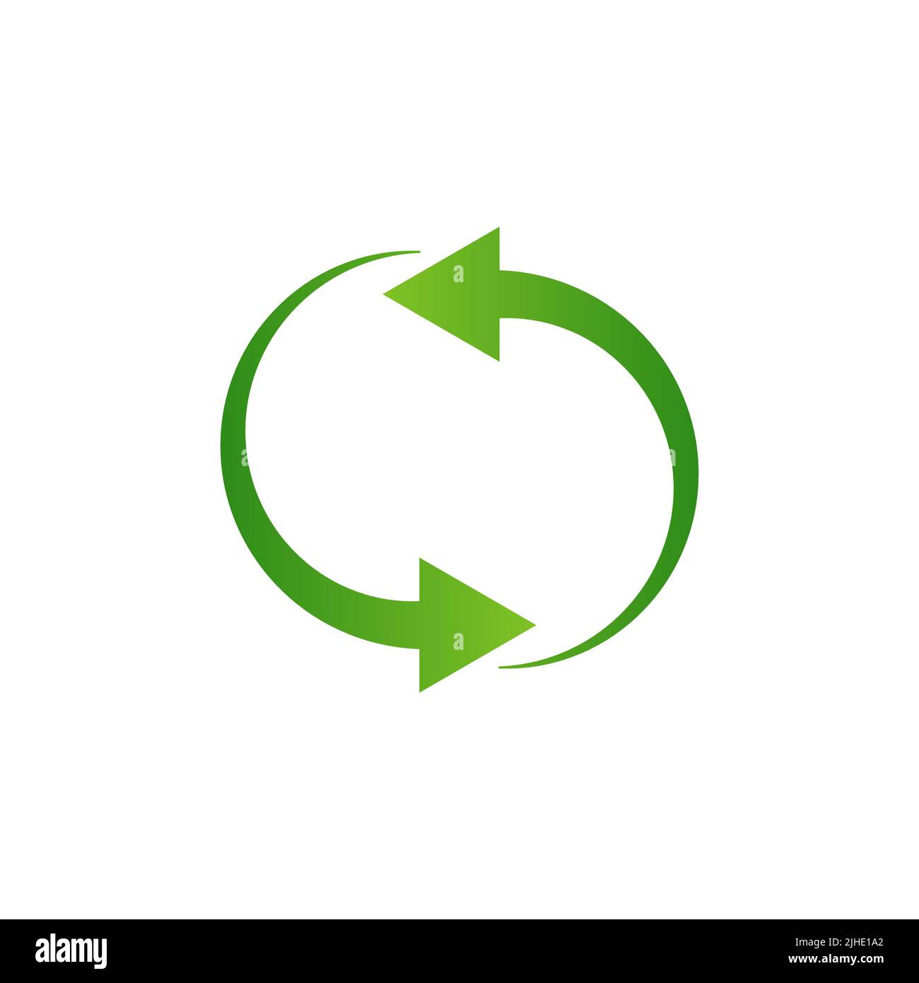 Recycling arrows icon isolated on white background. Vector illustration ...