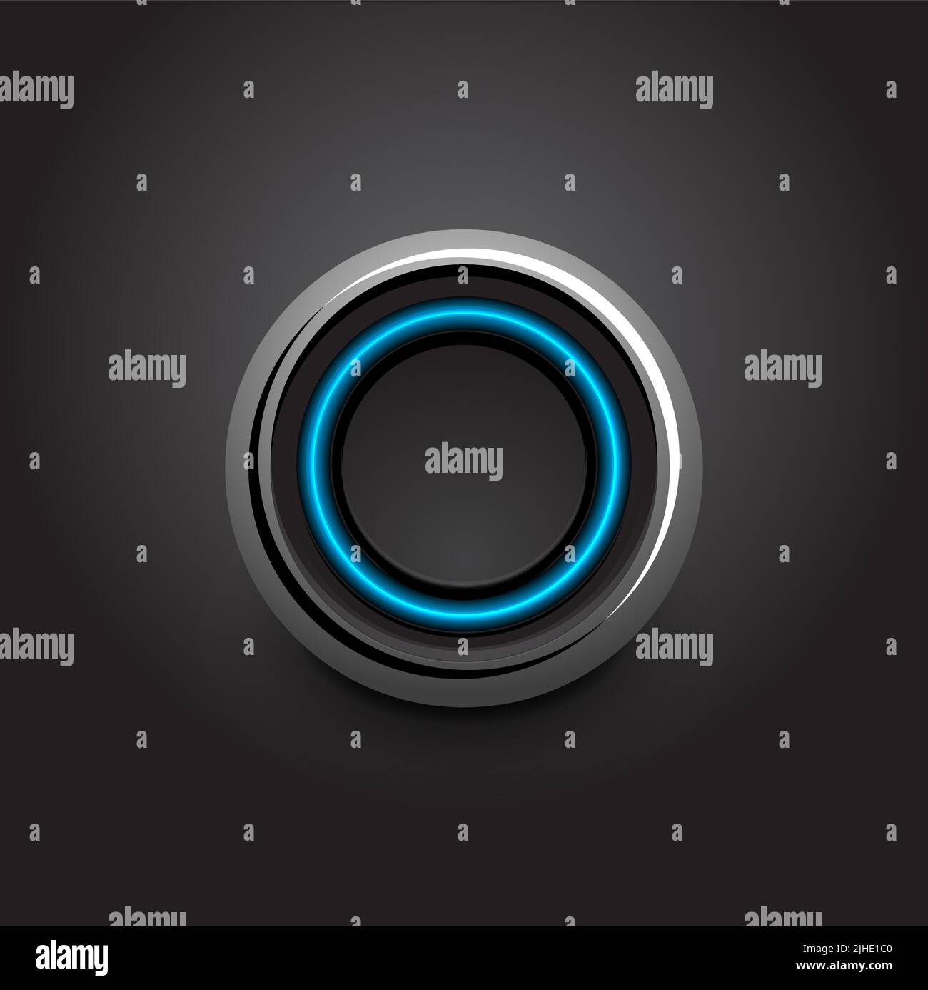 Vector abstract hi-tech button design Stock Vector Image & Art - Alamy