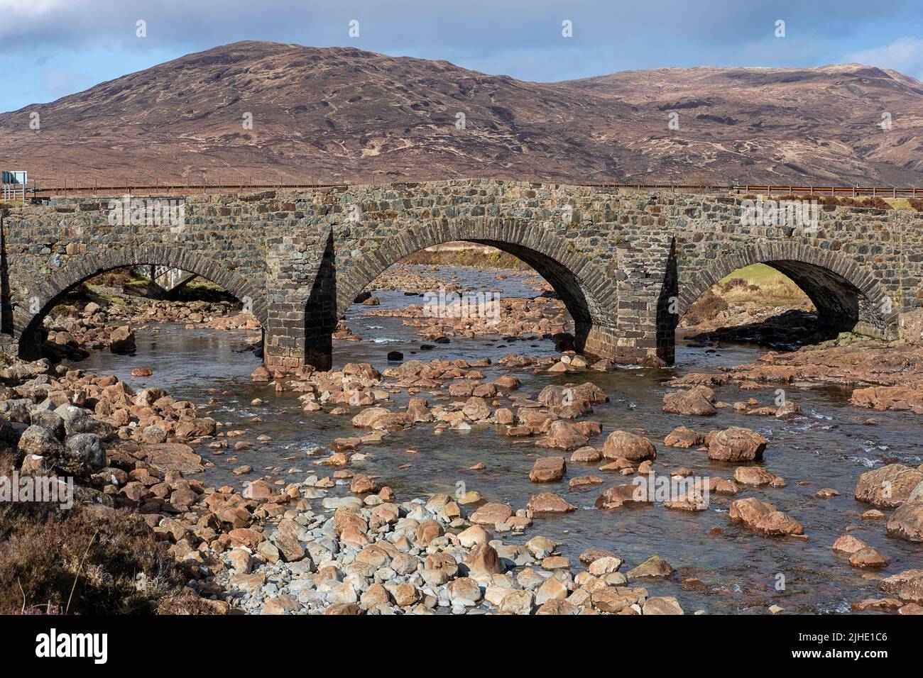 Sligachan Old Bridge surrounded by some of the most unusual landscapes ...