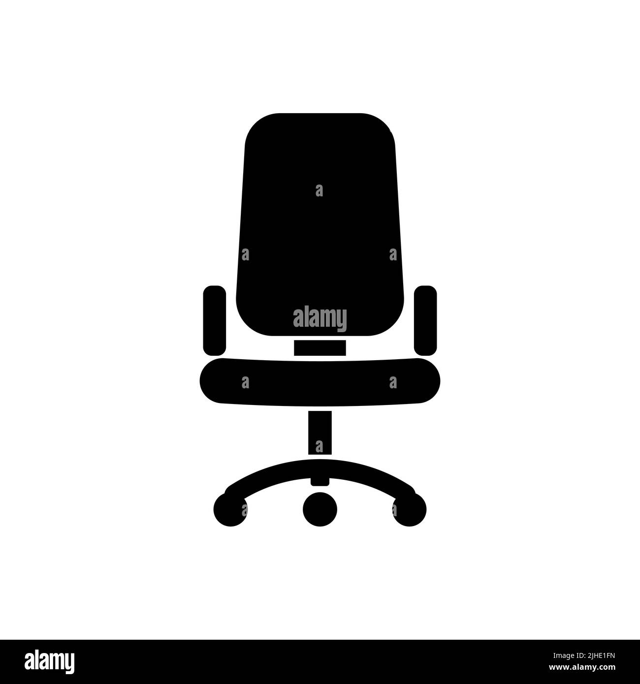 Office chair icon isolated on white background. Vector illustration ...