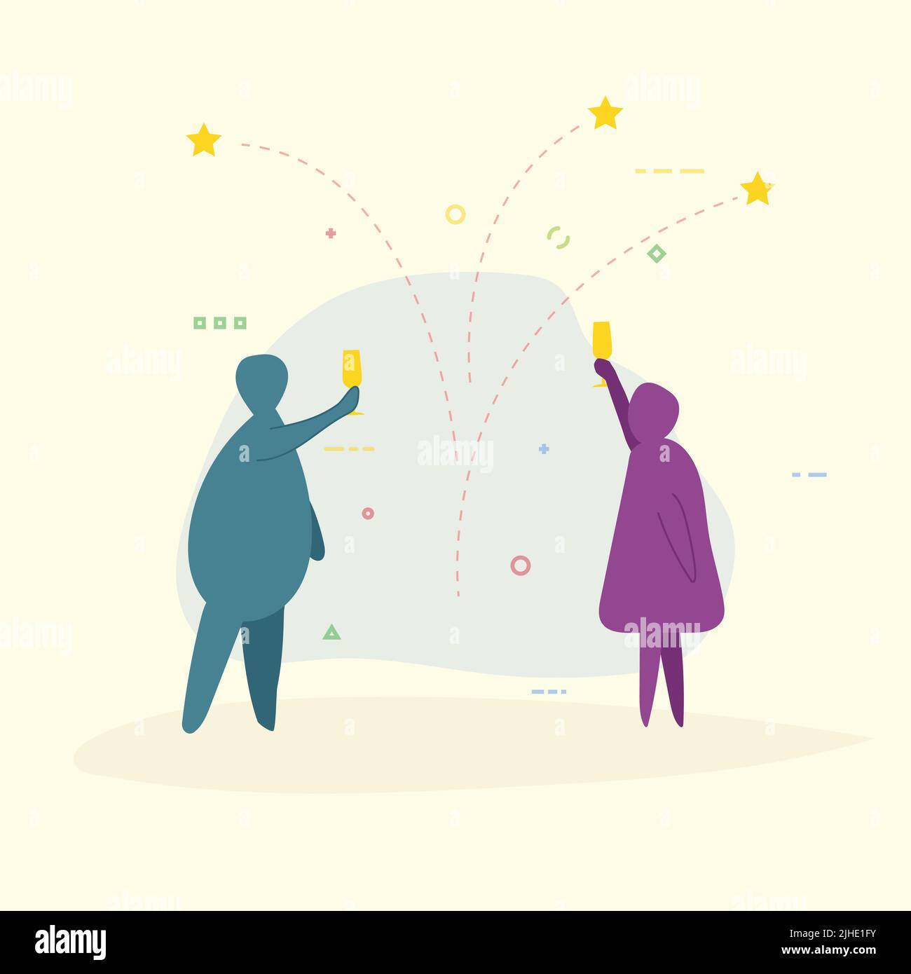 Party illustration firework Stock Vector Images - Alamy