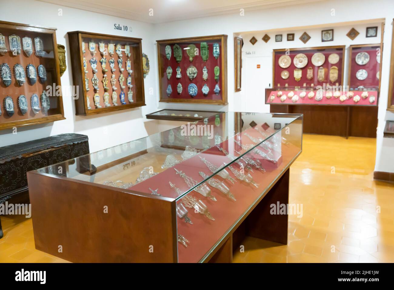 Collection of handicrafts and household items in Museu Frederic Mares ...