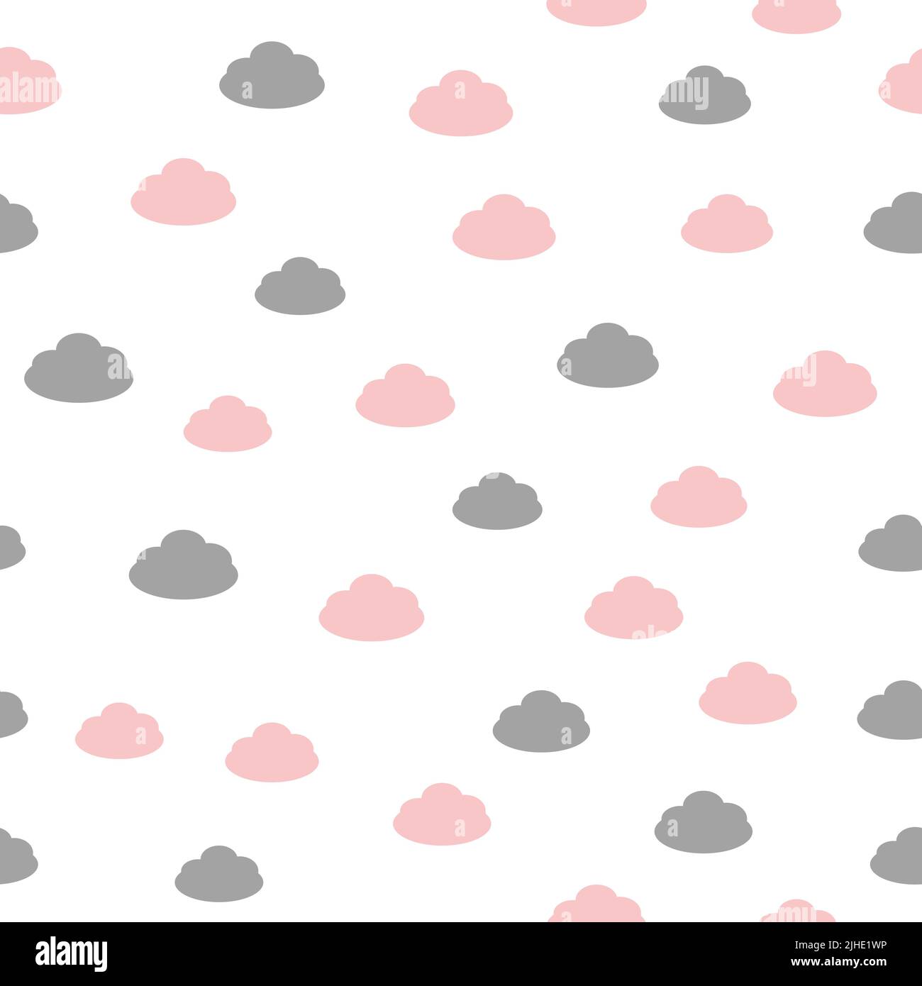 Seamless pattern cartoon clouds Cut Out Stock Images & Pictures - Alamy