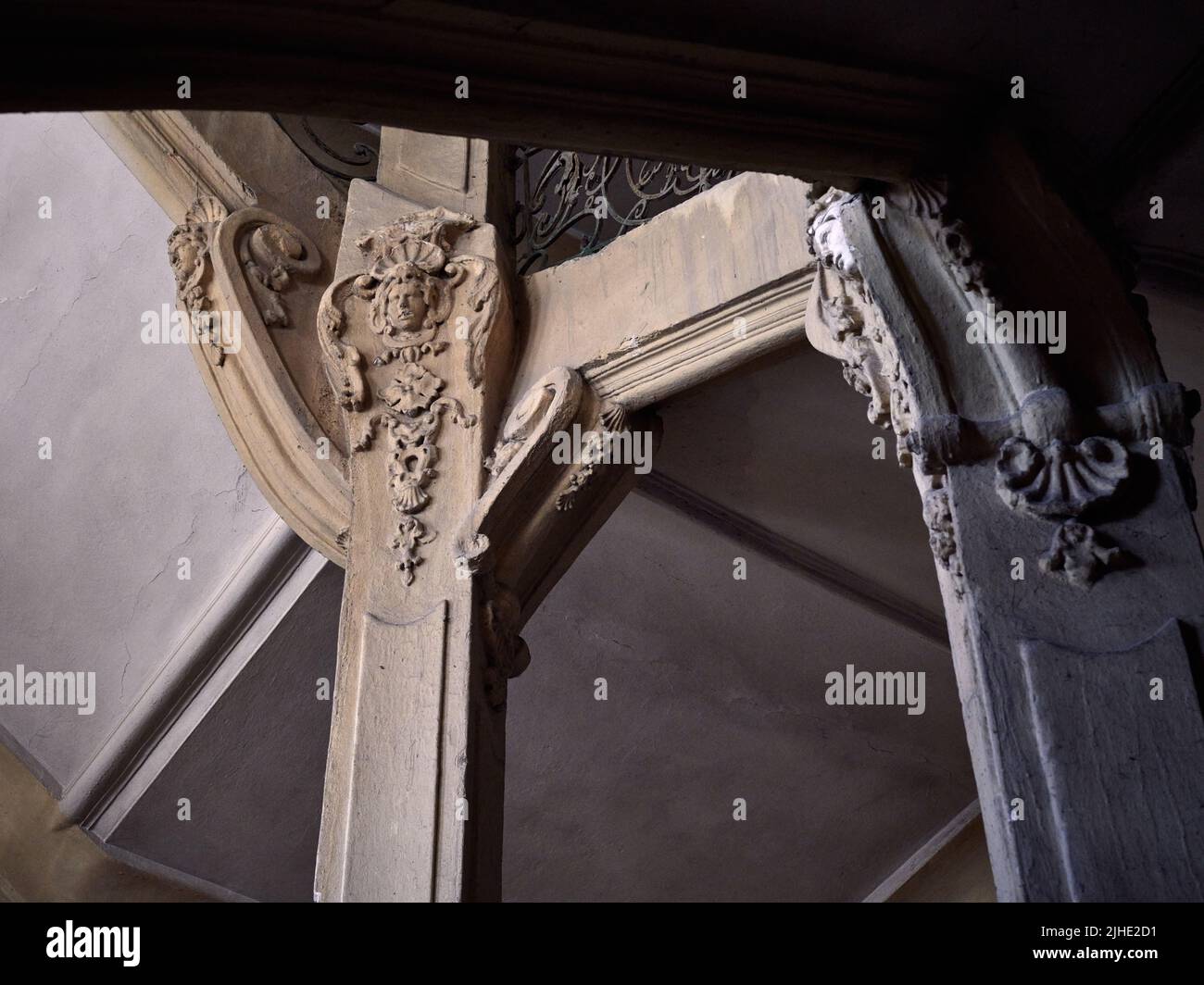 Interior of an old historic castle in Holic, Slovakia Stock Photo - Alamy