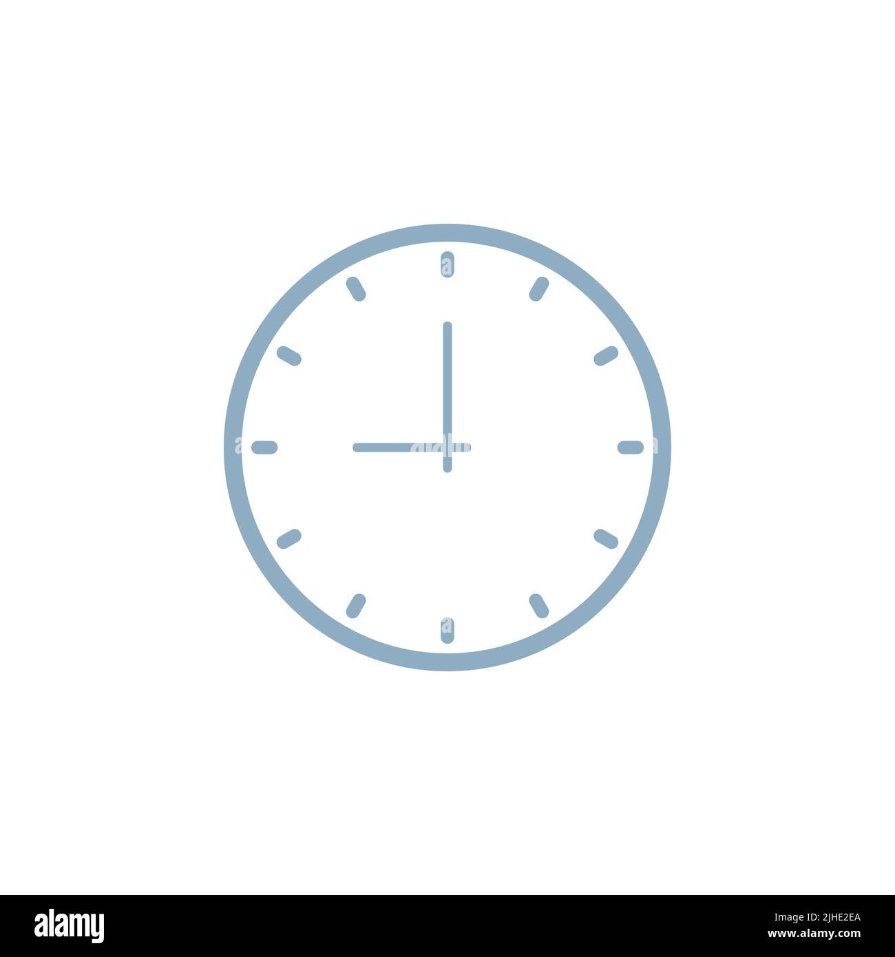 Clock icon isolated on white background. Time icon vector illustration ...