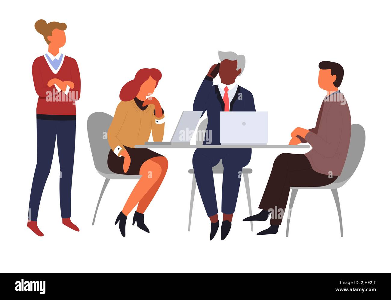 Interview guide Stock Vector Images - Alamy