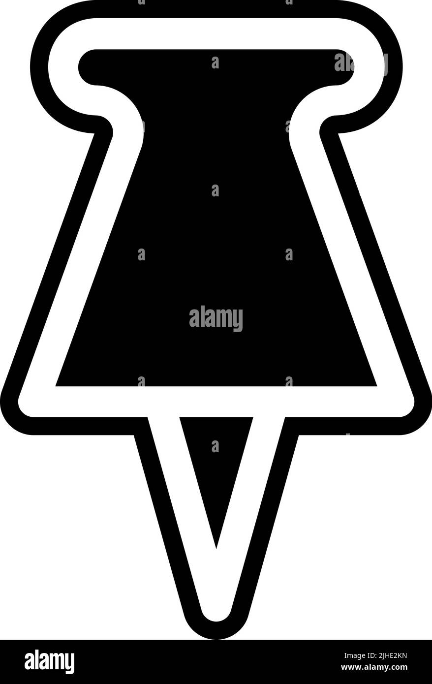 Web application pushpin Stock Vector Image & Art - Alamy